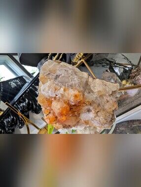 Cluster Fux Crystals | Accents | Citrine Quartz Crystal Cluster | Poshmark